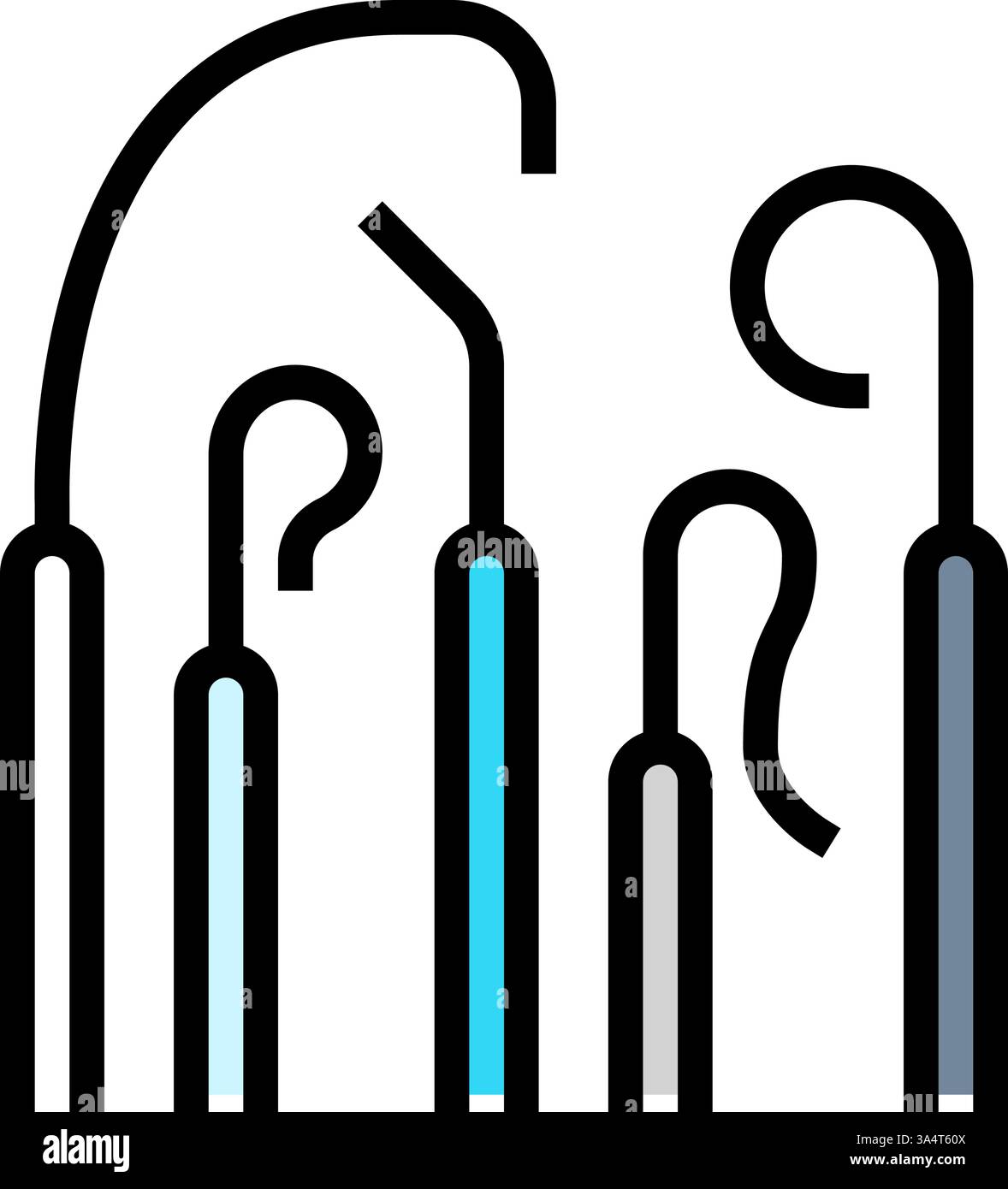 angiography catheter cardiology color icon vector illustration Stock ...