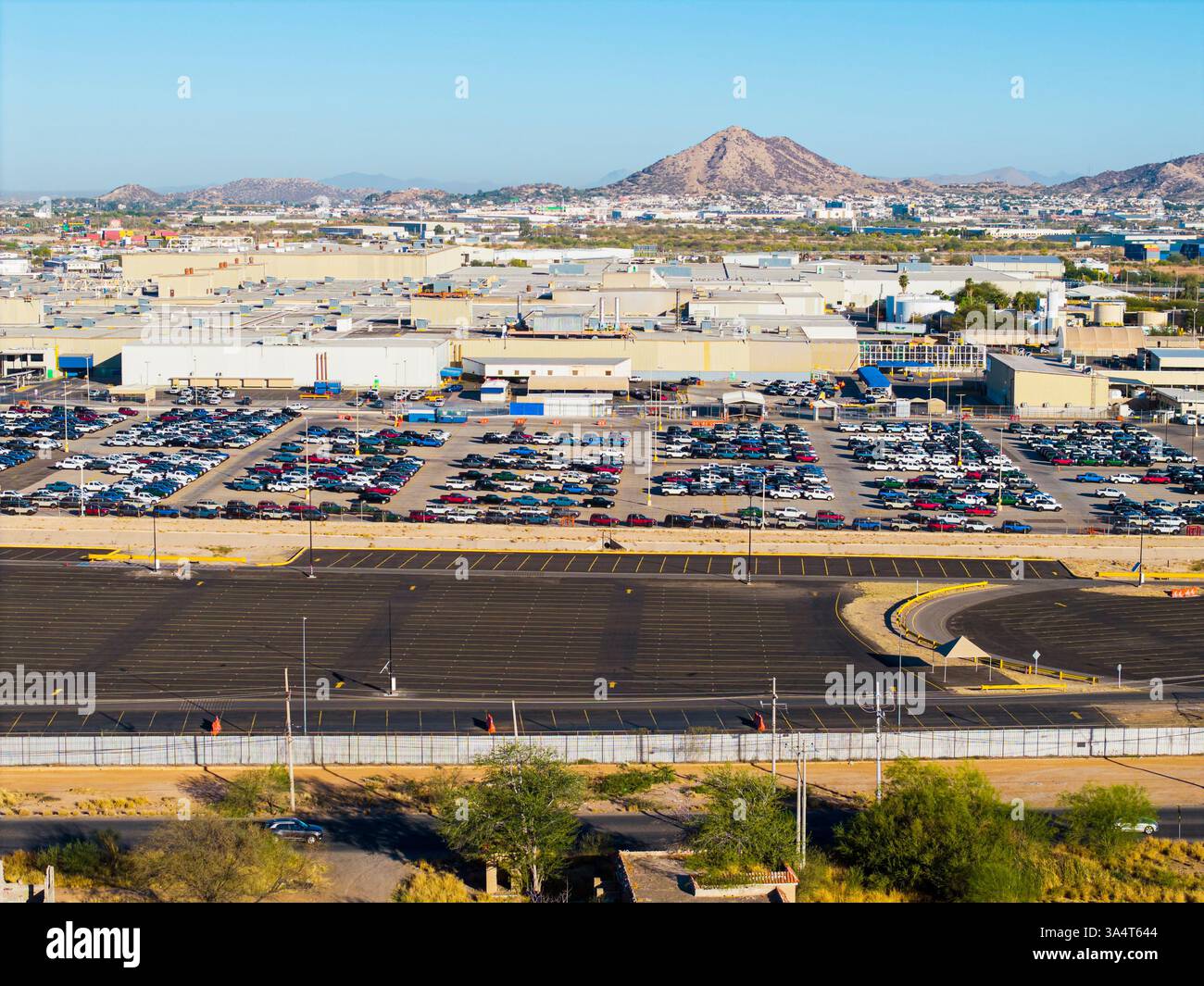 Aerial view of the Ford Motor Company automotive company in the ...