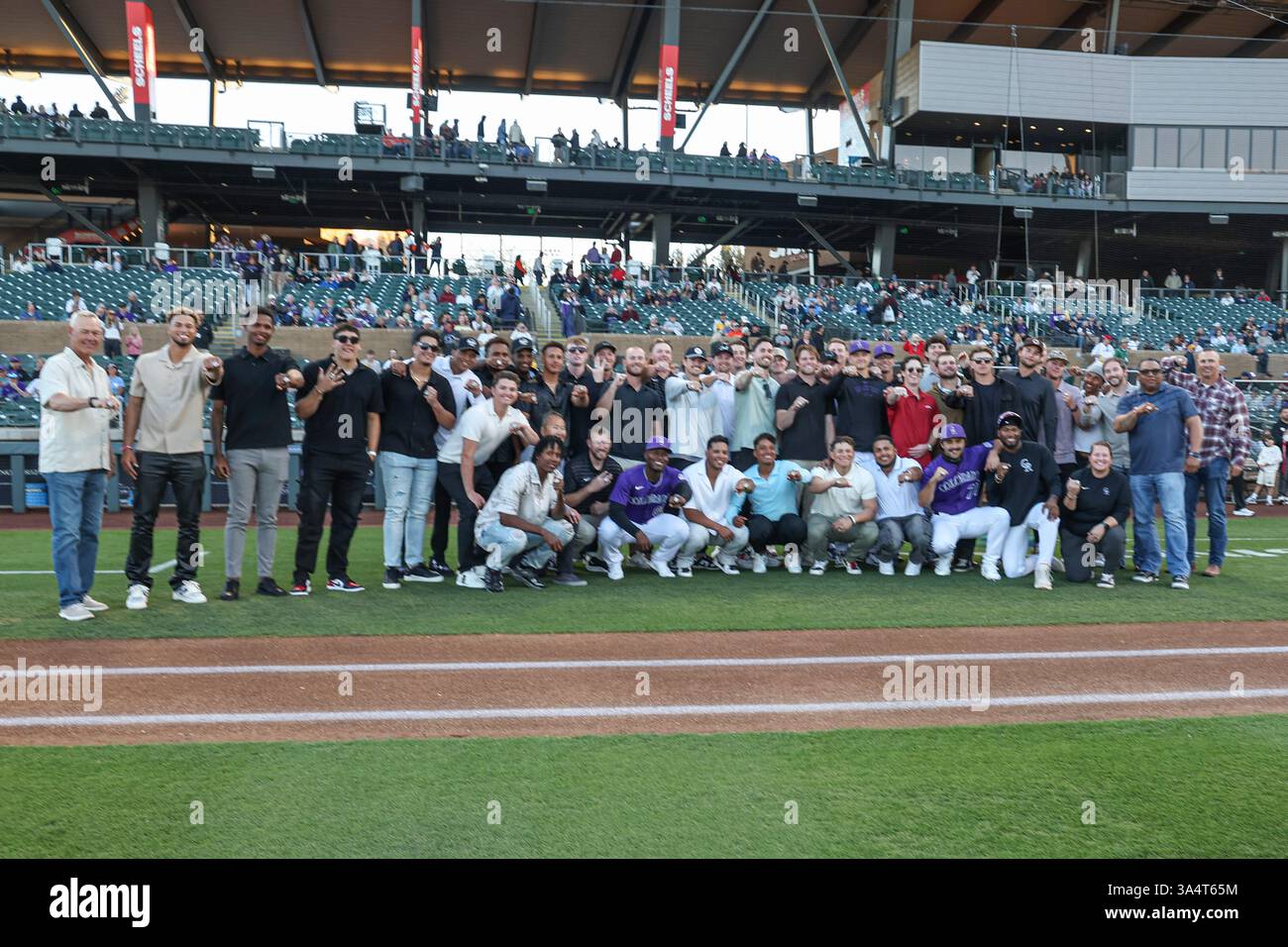 Scottsdale, AZ. USA; during an MLB Spring Training game on Tuesday ...