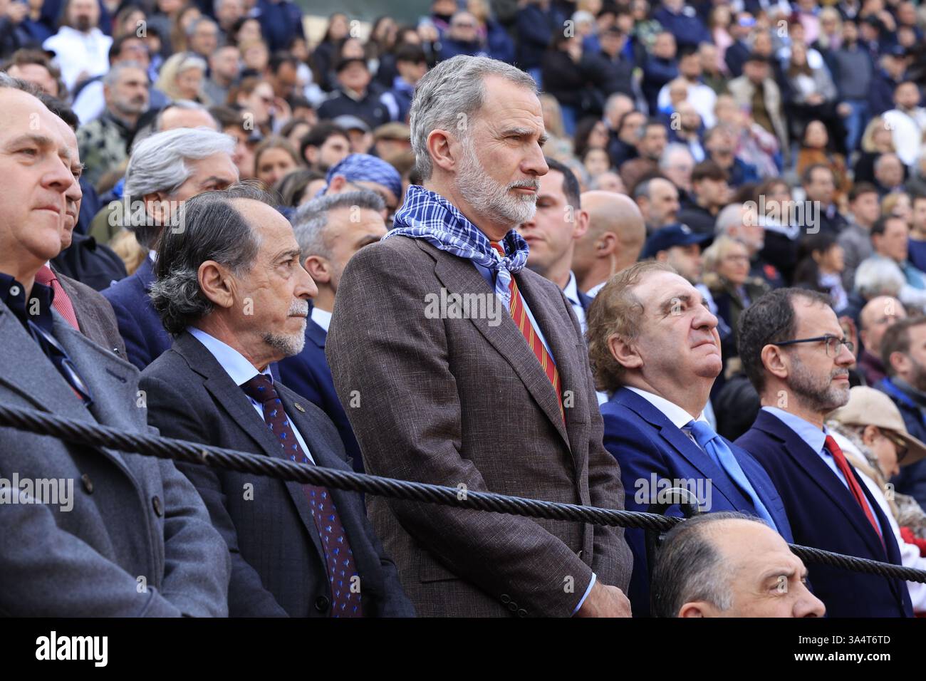 King Felipe VI of Spain visits The Fallas on March 19, 2025 in Valencia ...
