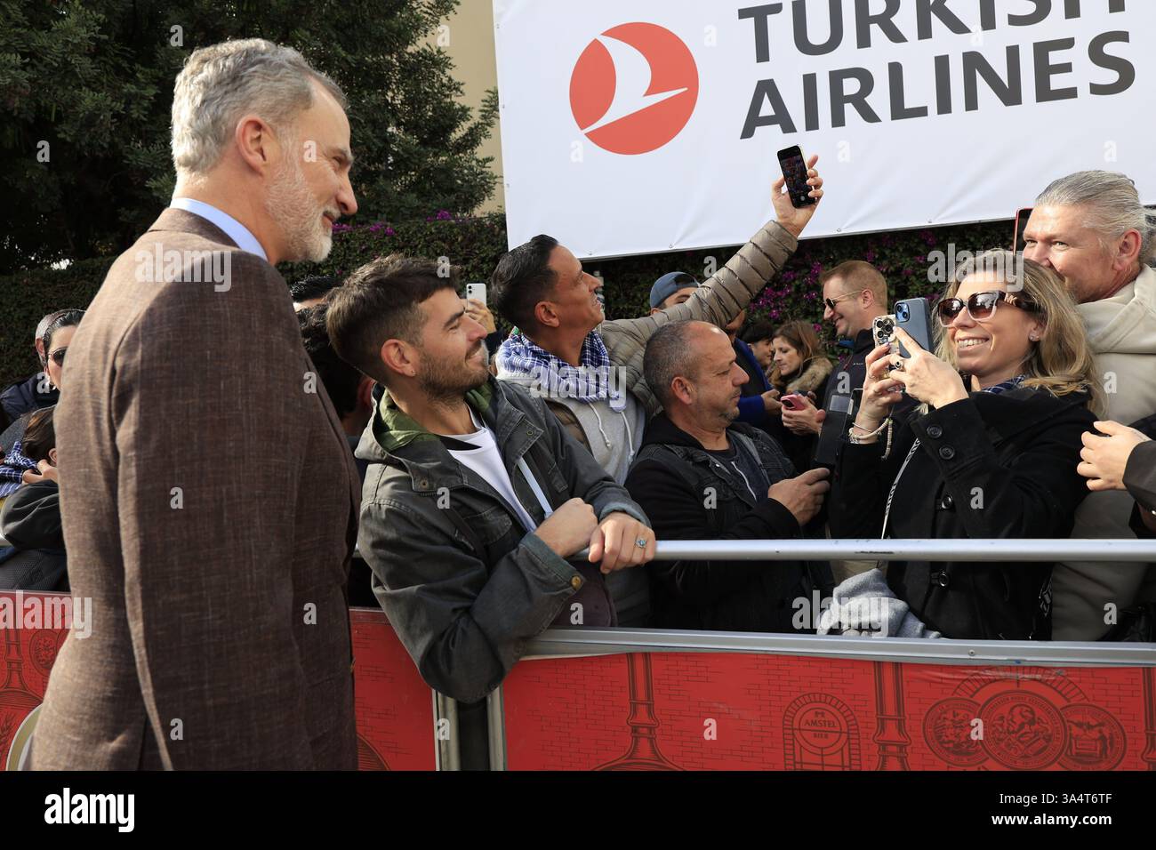 King Felipe VI of Spain visits The Fallas on March 19, 2025 in Valencia ...