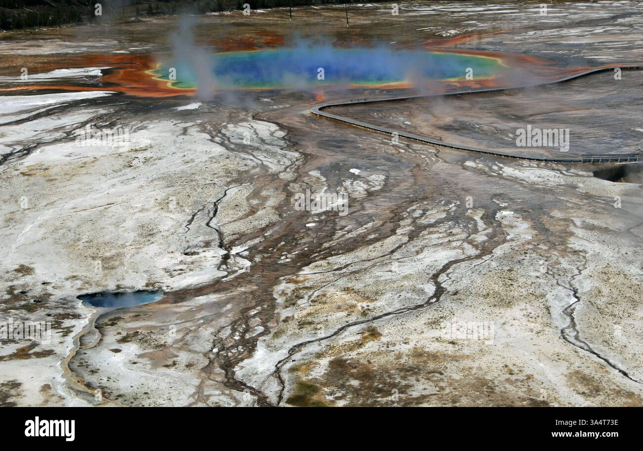 Wyoming, United States. Yellowstone National Park. Grand Prismatic ...