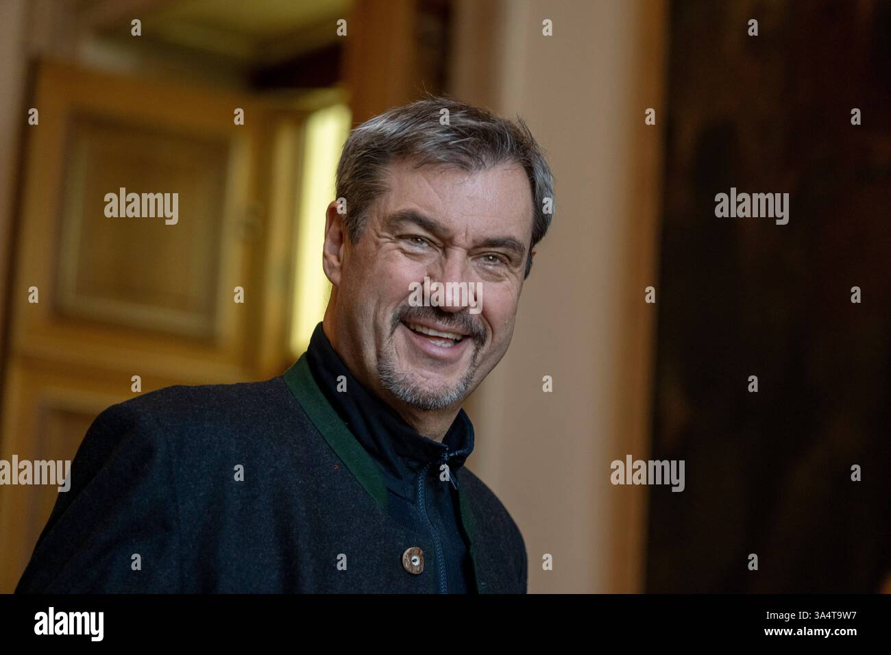 Munich, Germany. 19th Mar, 2025. Markus Söder (CSU), Minister President ...