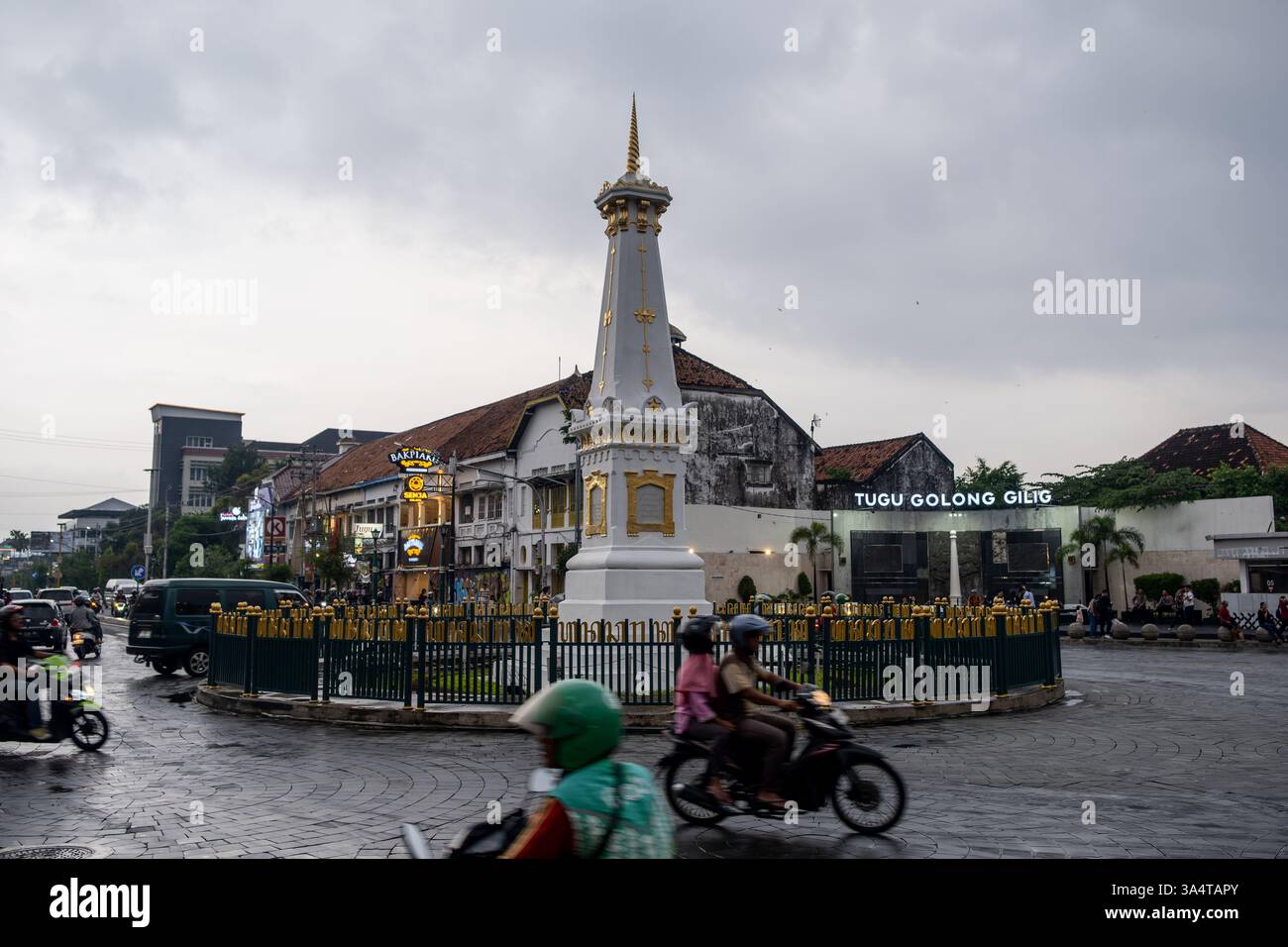 Tugu golong gilig monument in yogyakarta, indonesia, stands tall amidst ...