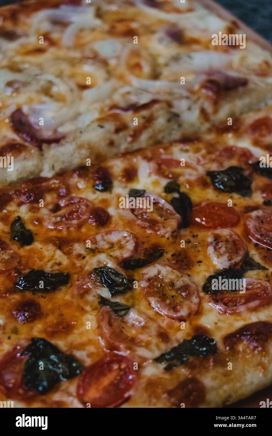 Two types of pizza hi-res stock photography and images - Alamy