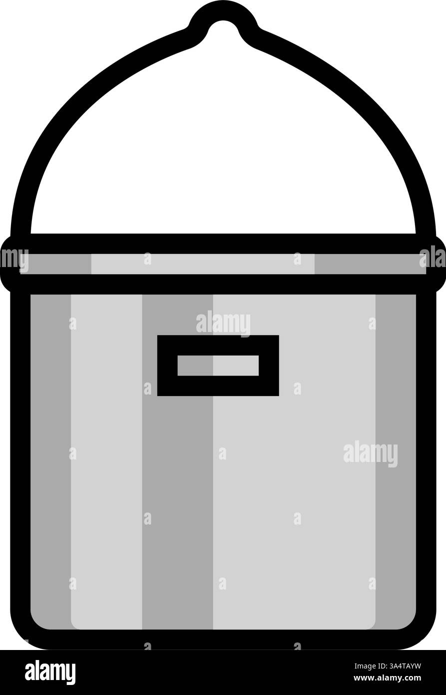 cooking pot titanium ultralight color icon vector illustration Stock ...