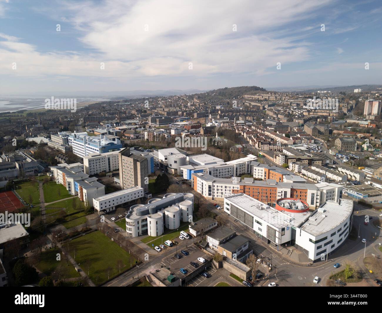 Dundee, Scotland, UK. 19th March 2025. Aerial views of campus of Dundee ...