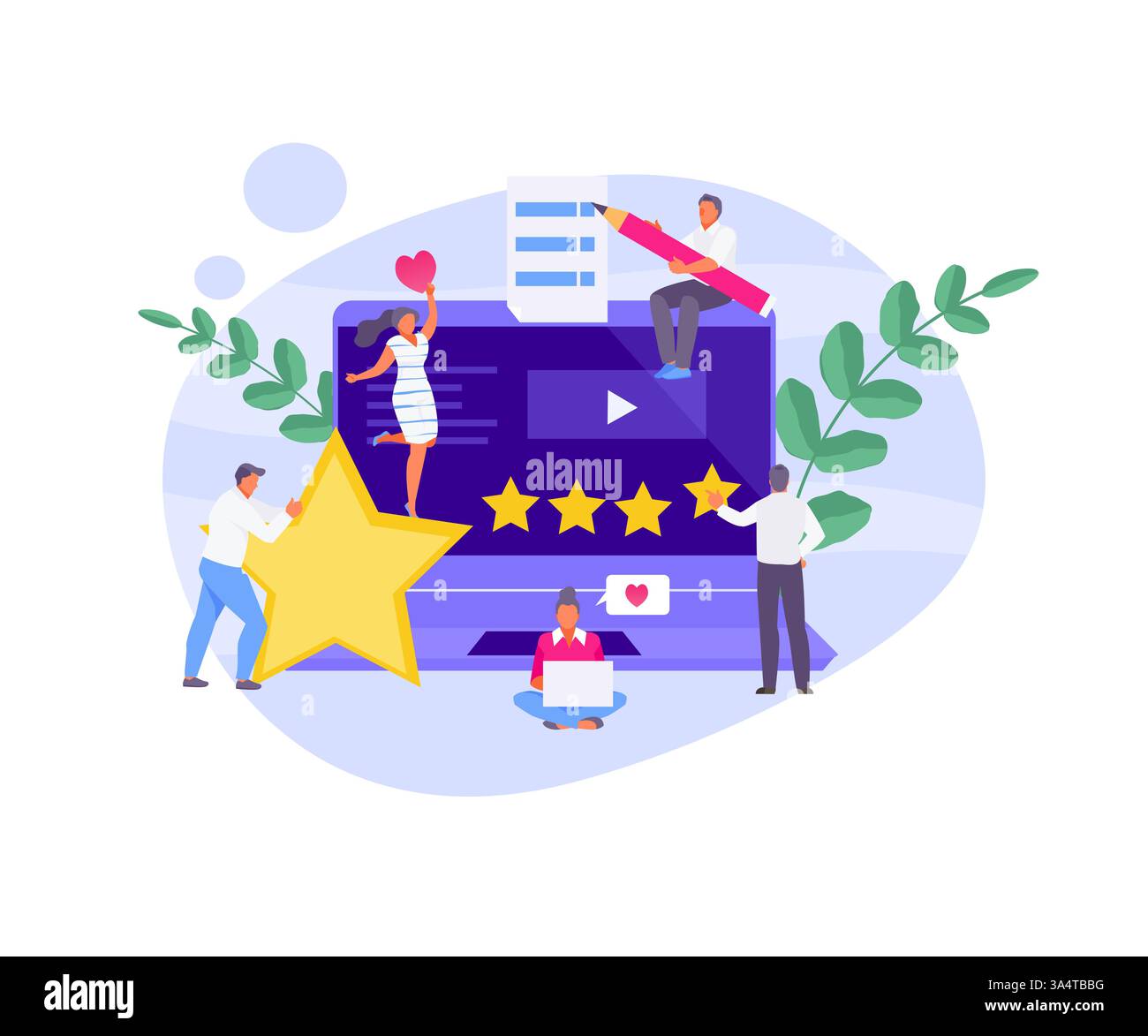 Group of people giving feedback. Concept review. Vector illustration Stock Vector Image & Art ...