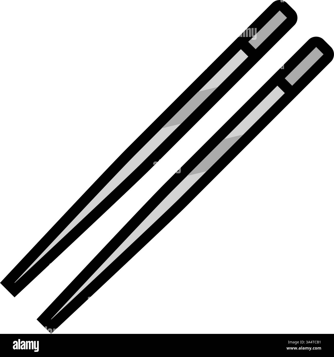 chopsticks titanium ultralight color icon vector illustration Stock ...