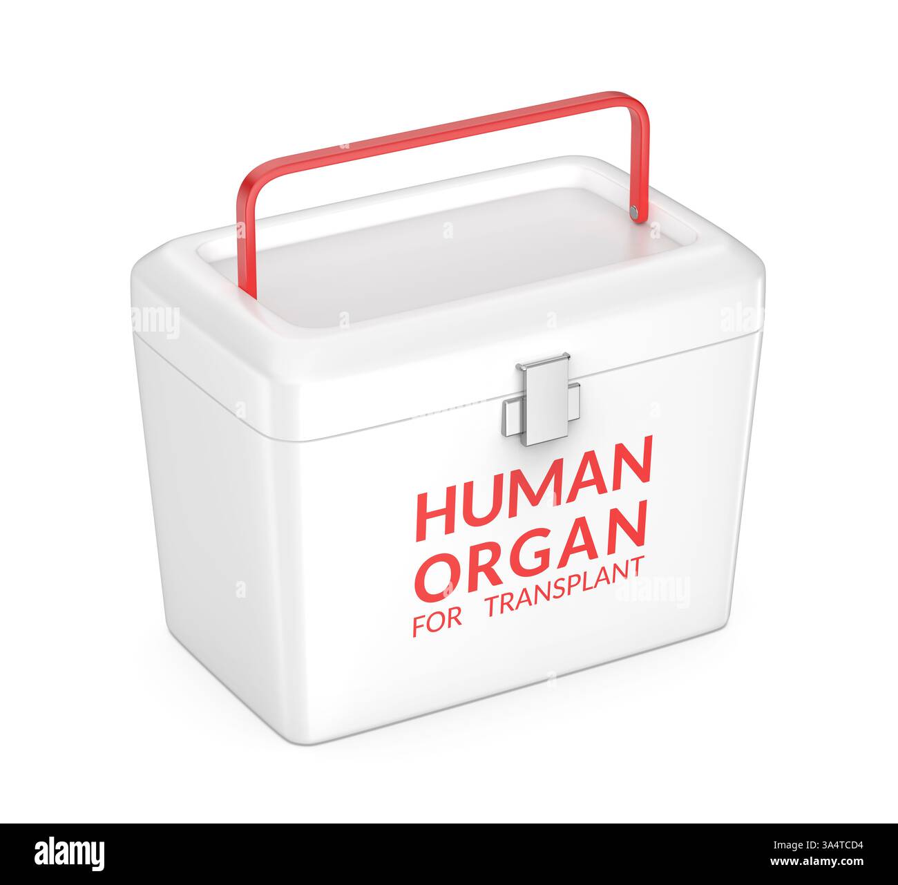 Portable medical cooler for transporting human donor organs Stock Photo ...