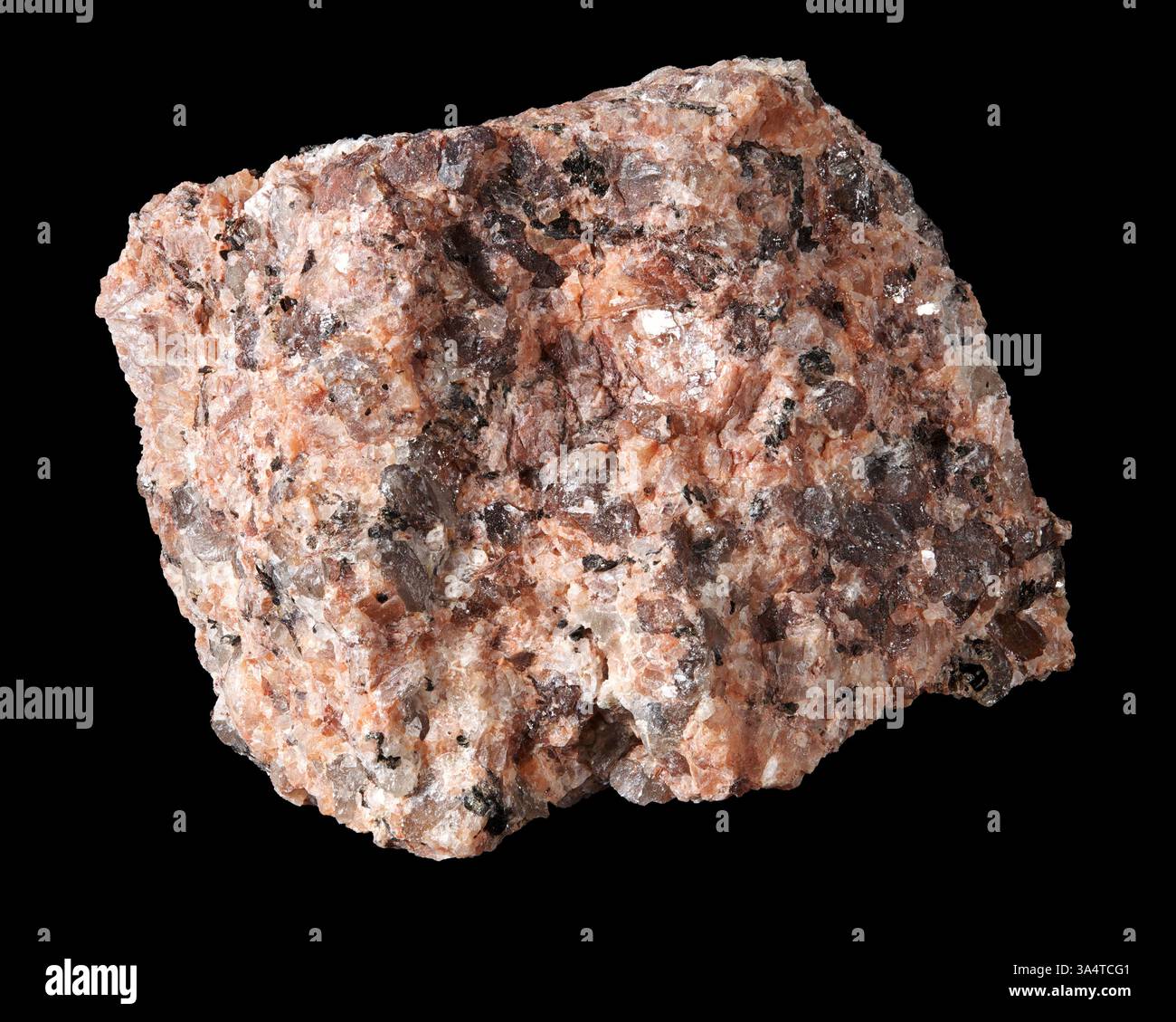Red granite (Igneous rock Stock Photo - Alamy