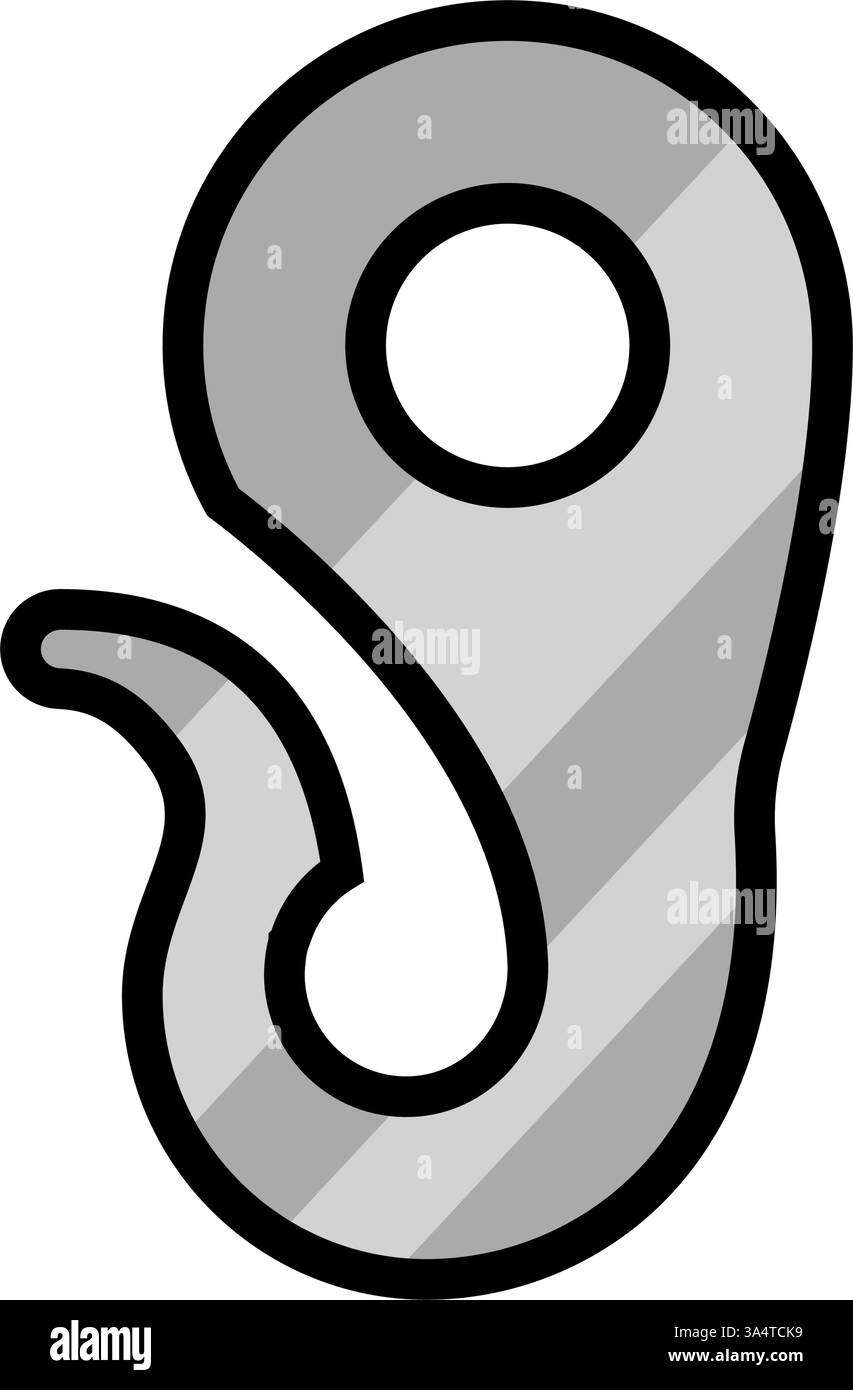 backpacking shovel titanium ultralight color icon vector illustration ...