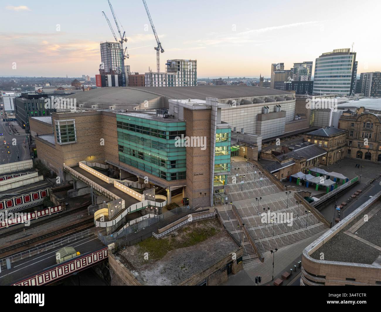 Aerial image of AO Arena (also known as Manchester Arena) in Manchester ...