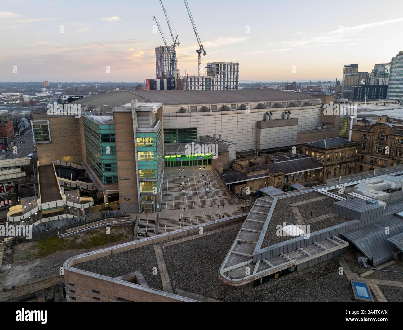 Aerial image of AO Arena (also known as Manchester Arena) in Manchester ...