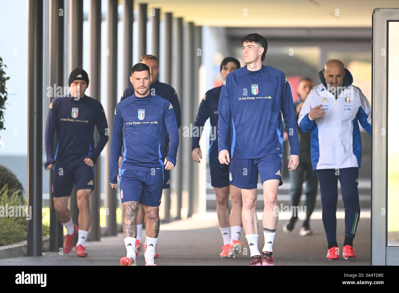 Team of Italy during a Italy training session at BPER Training Centre ...