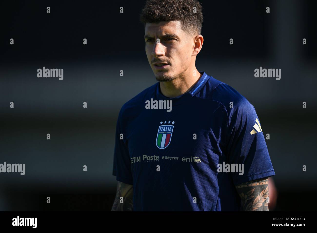 Giovanni Di Lorenzo of Italy during a Italy training session at BPER ...