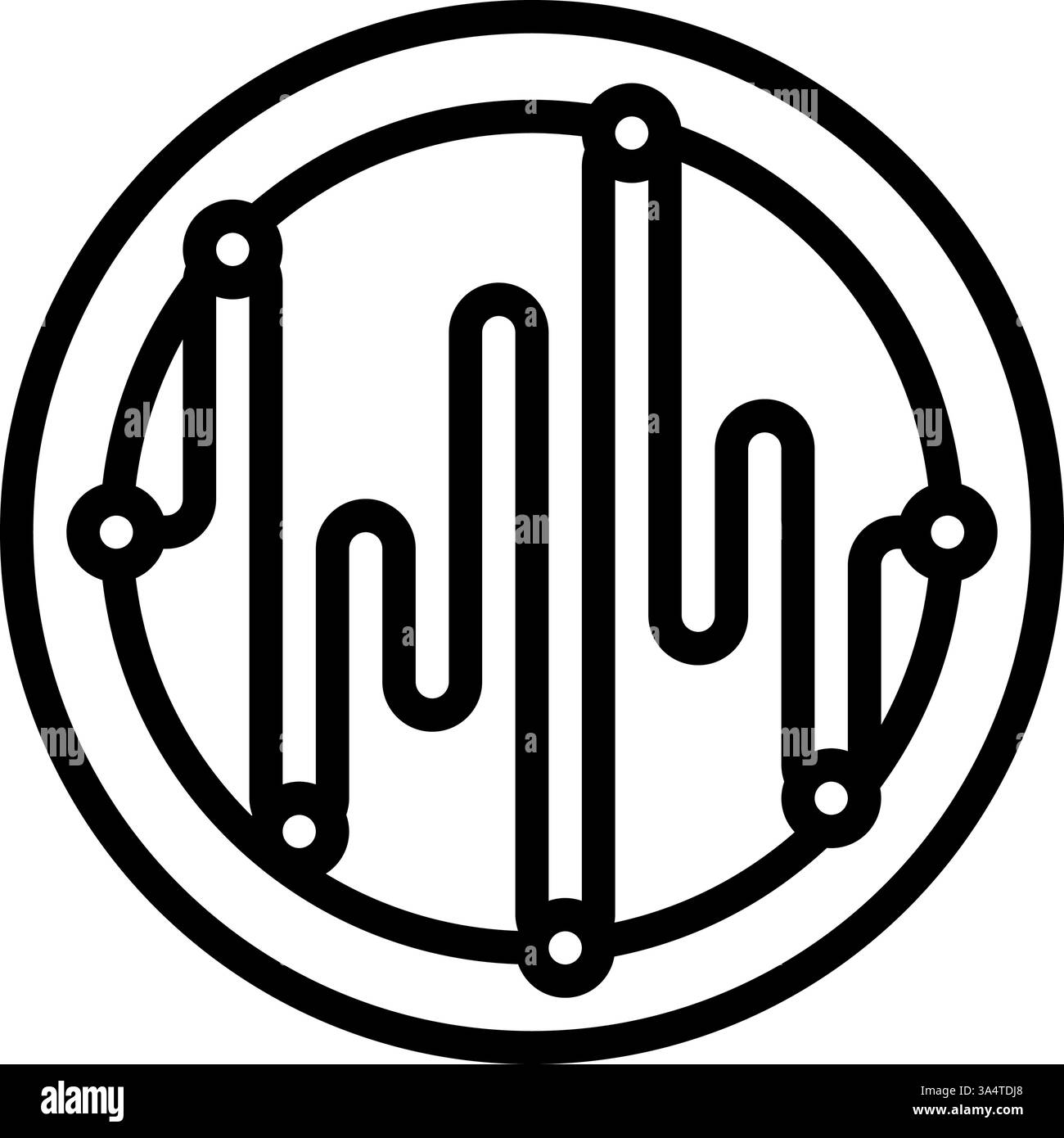 voice command wave deep learning line icon vector illustration Stock Vector Image & Art - Alamy