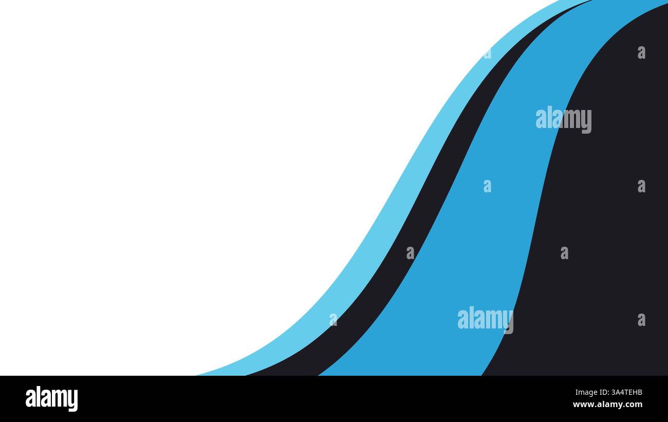 Modern blue wave vector background with sleek curves. Perfect for ...