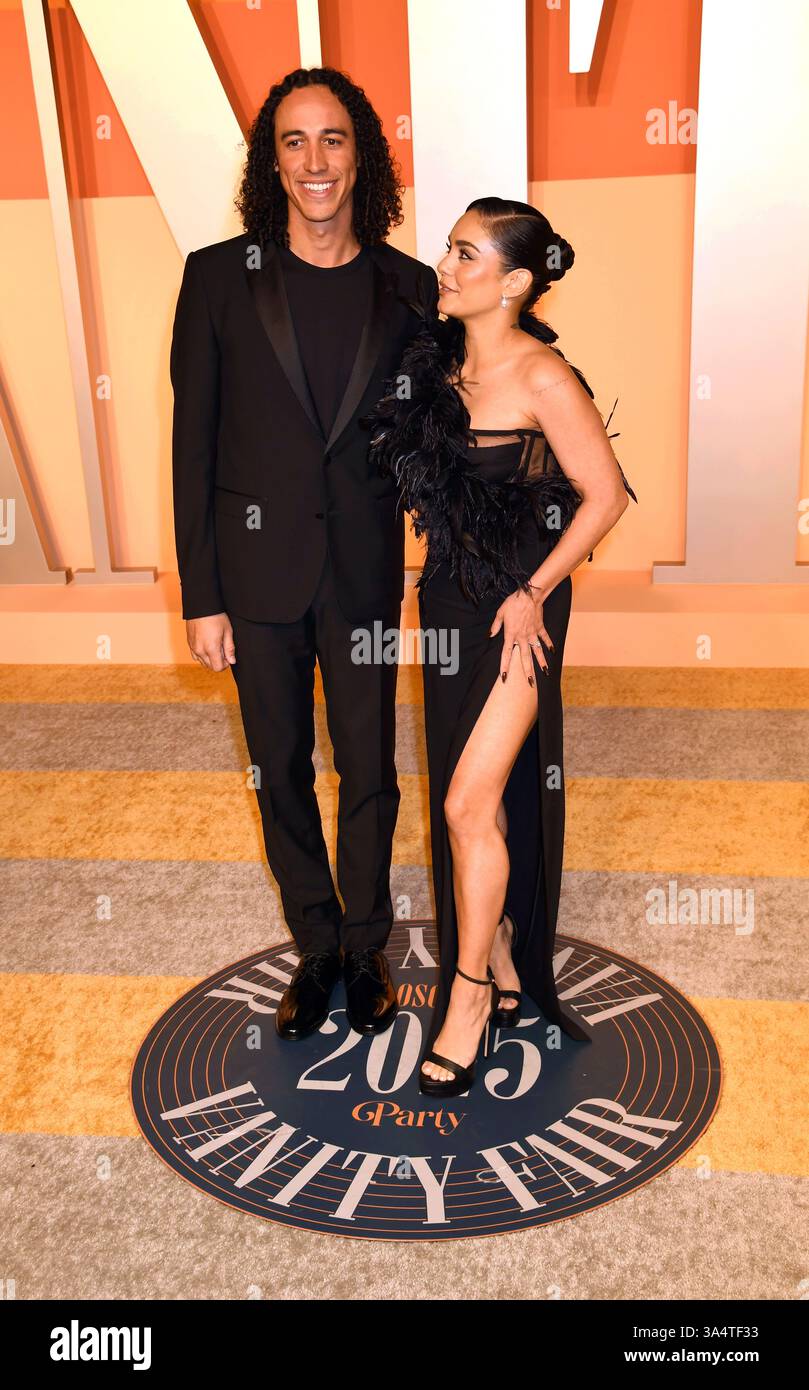 BEVERLY HILLS, CALIFORNIA - MARCH 02: Cole Tucker and Vanessa Hudgens ...