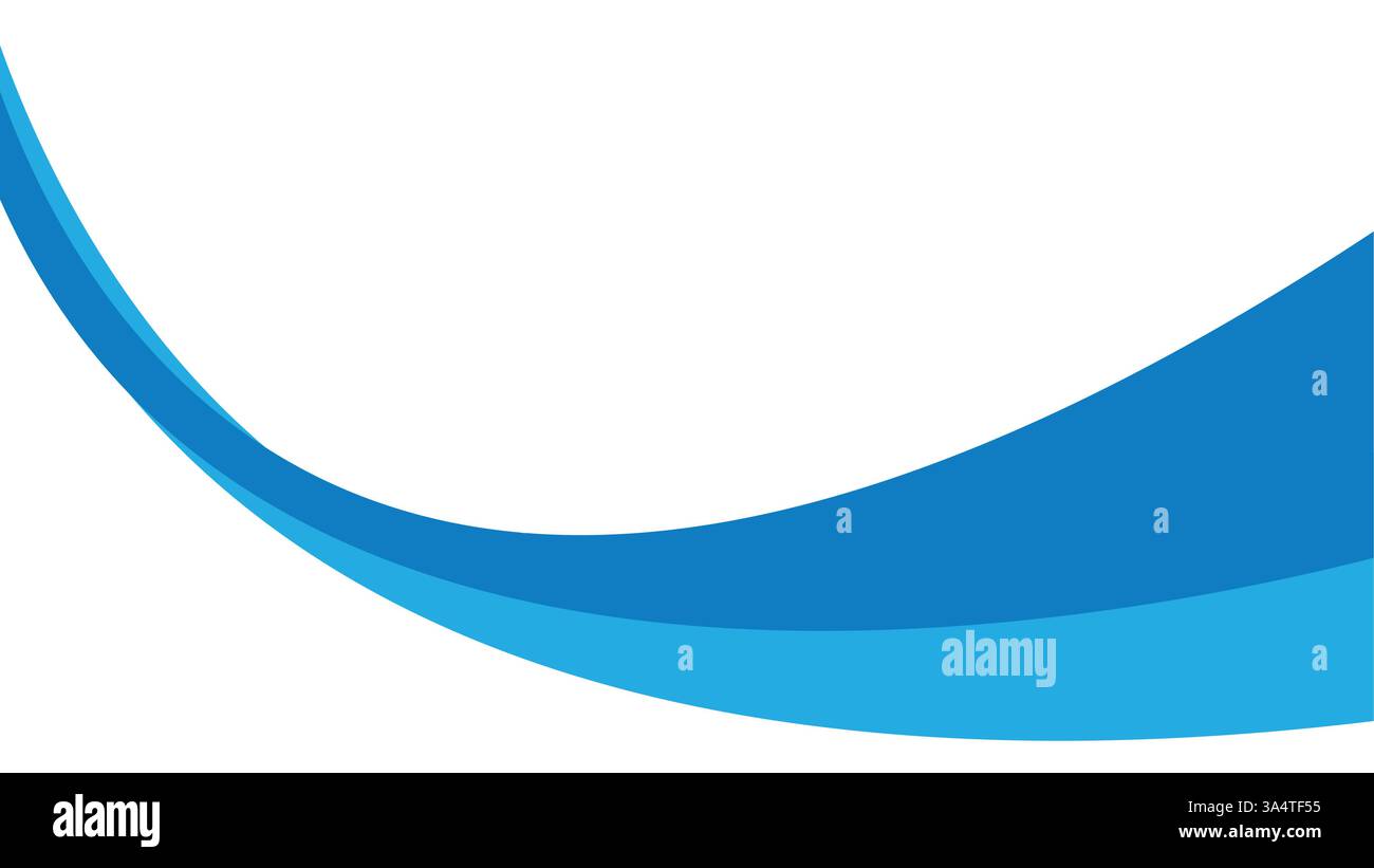 Modern blue wave vector background for business, tech, and creative ...