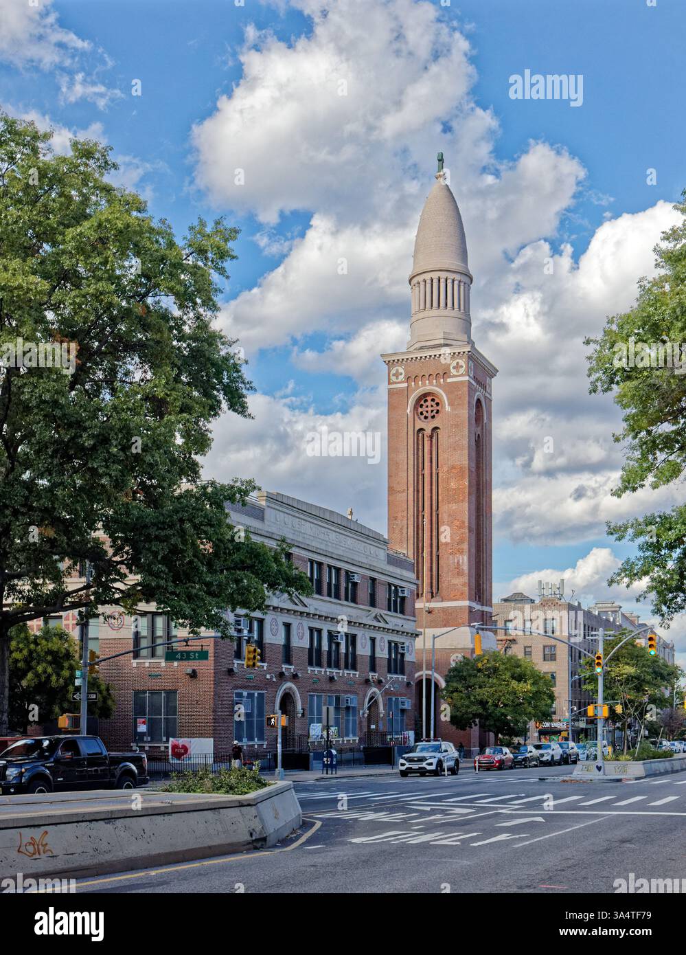 Sunset Park’s St. Michael’s Catholic Church has a distinctive beehive ...