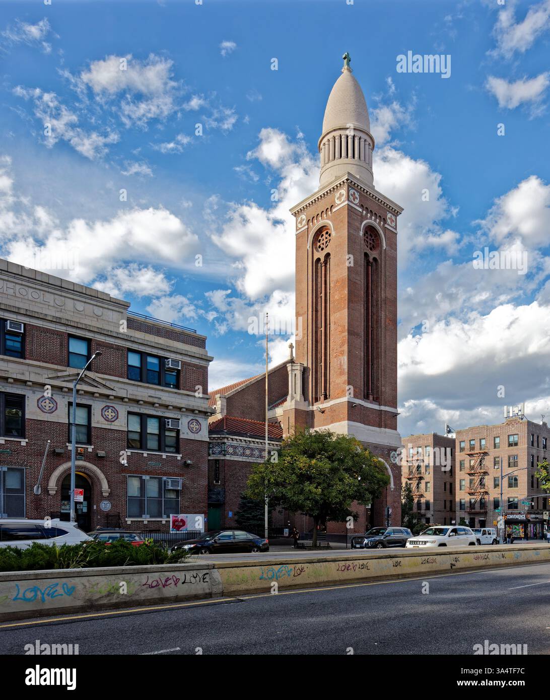 Sunset Park’s St. Michael’s Catholic Church has a distinctive beehive ...