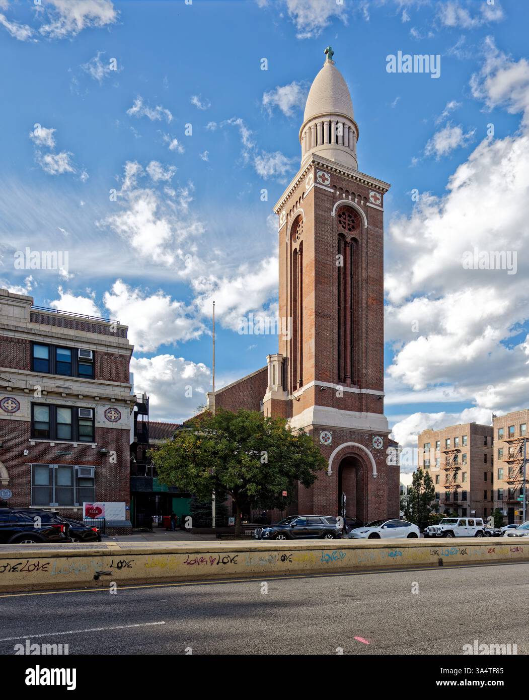 Sunset Park’s St. Michael’s Catholic Church has a distinctive beehive ...