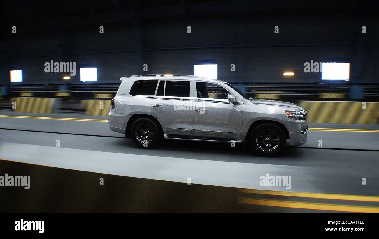 Generic 3d car crash test. Car destruction.3d rendering Stock Photo - Alamy