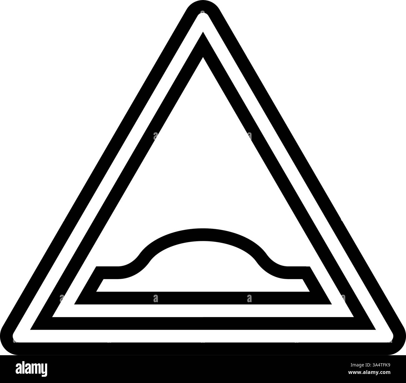 speed bumps car driving obstacles line icon vector illustration Stock ...