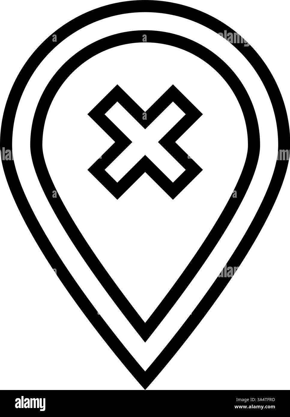 gps malfunction signal loss car line icon vector illustration Stock ...