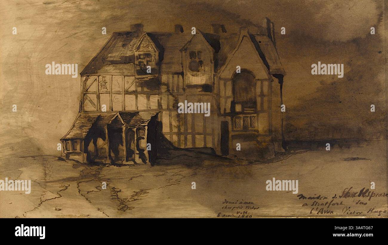 Victor Hugo - House of Shakespeare - 1860 Stock Photo - Alamy