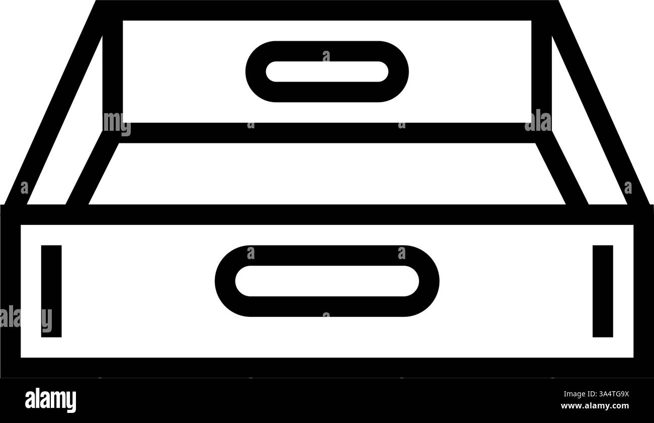 trays cardboard packaging line icon vector illustration Stock Vector Image & Art - Alamy