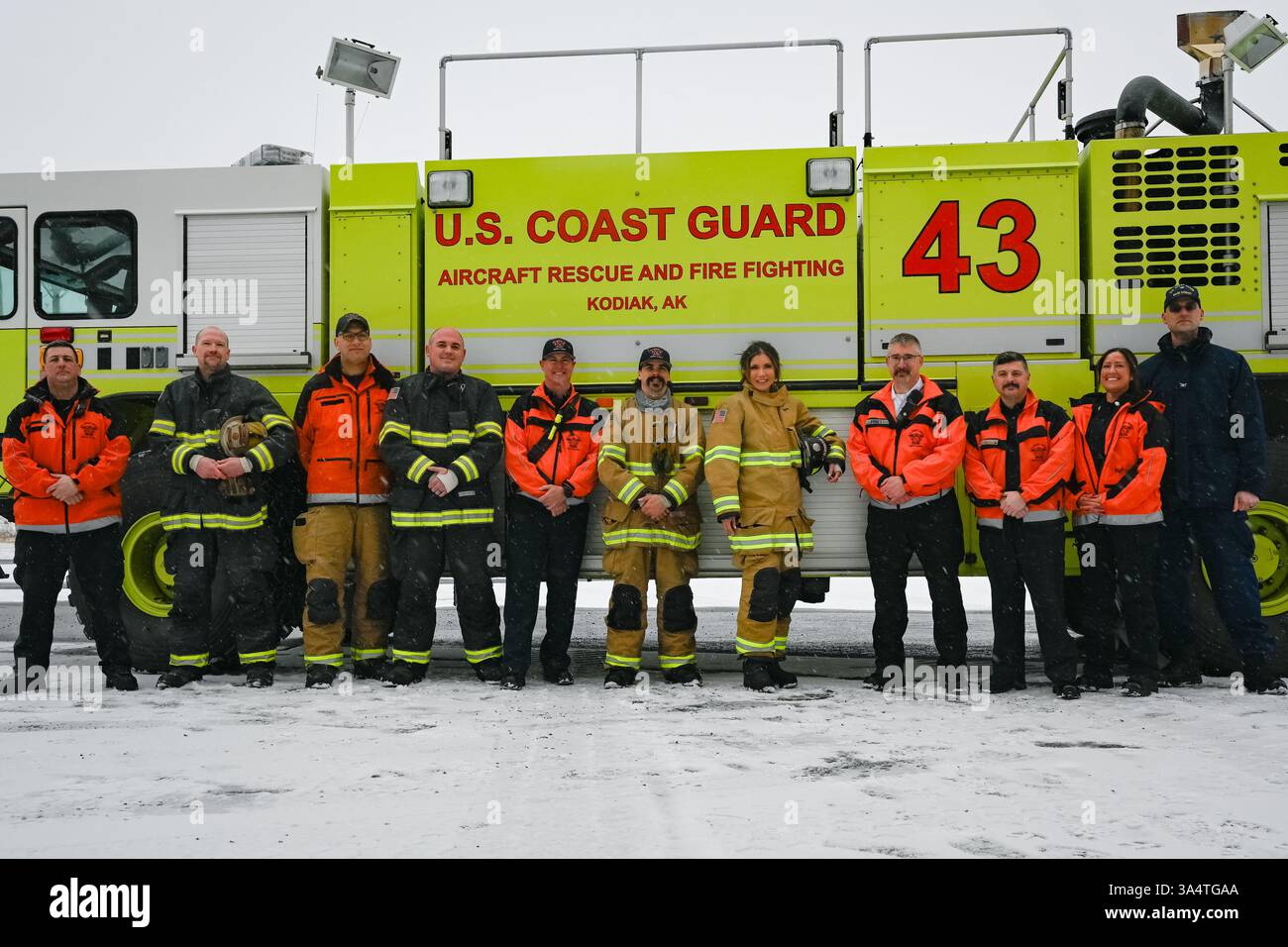 Department of Homeland Security (DHS) Secretary Kristi Noem visits with ...