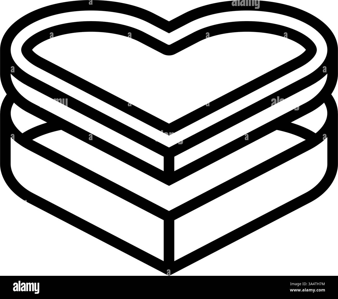 custom shaped box cardboard packaging line icon vector illustration ...