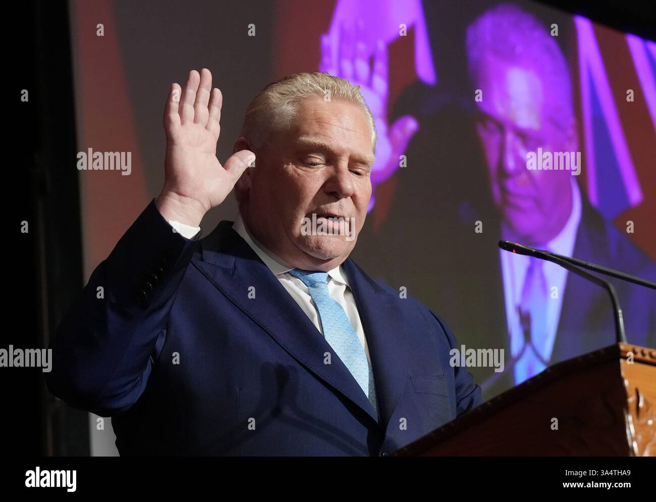 Premier Doug Ford reaffirms his oath as premier of Ontario during a ...