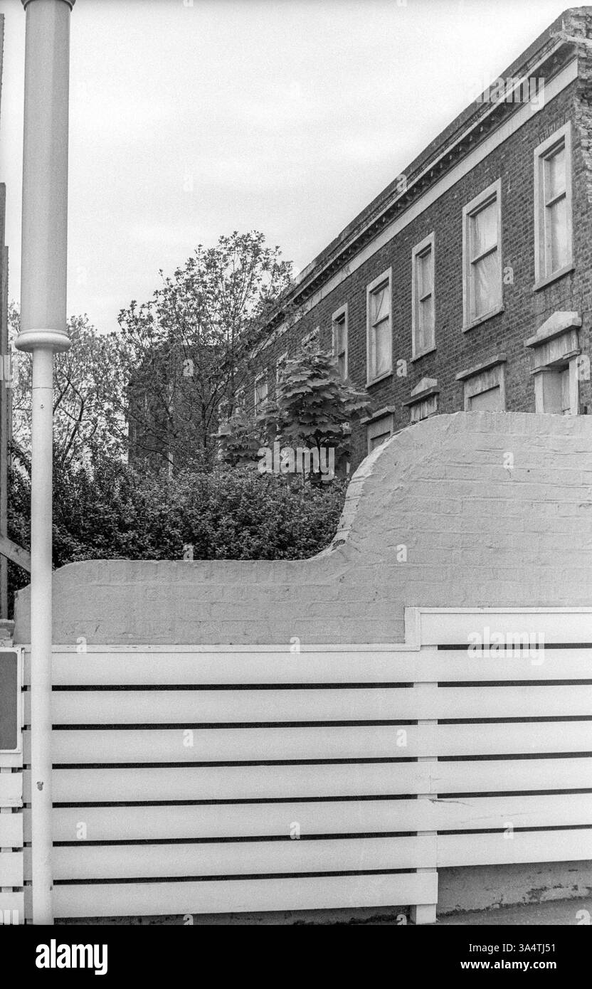 1975 archive black and white photograph of listed buildings in Clapham ...