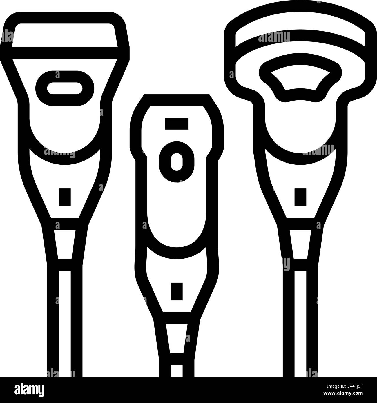 echocardiogram probe cardiology line icon vector illustration Stock ...