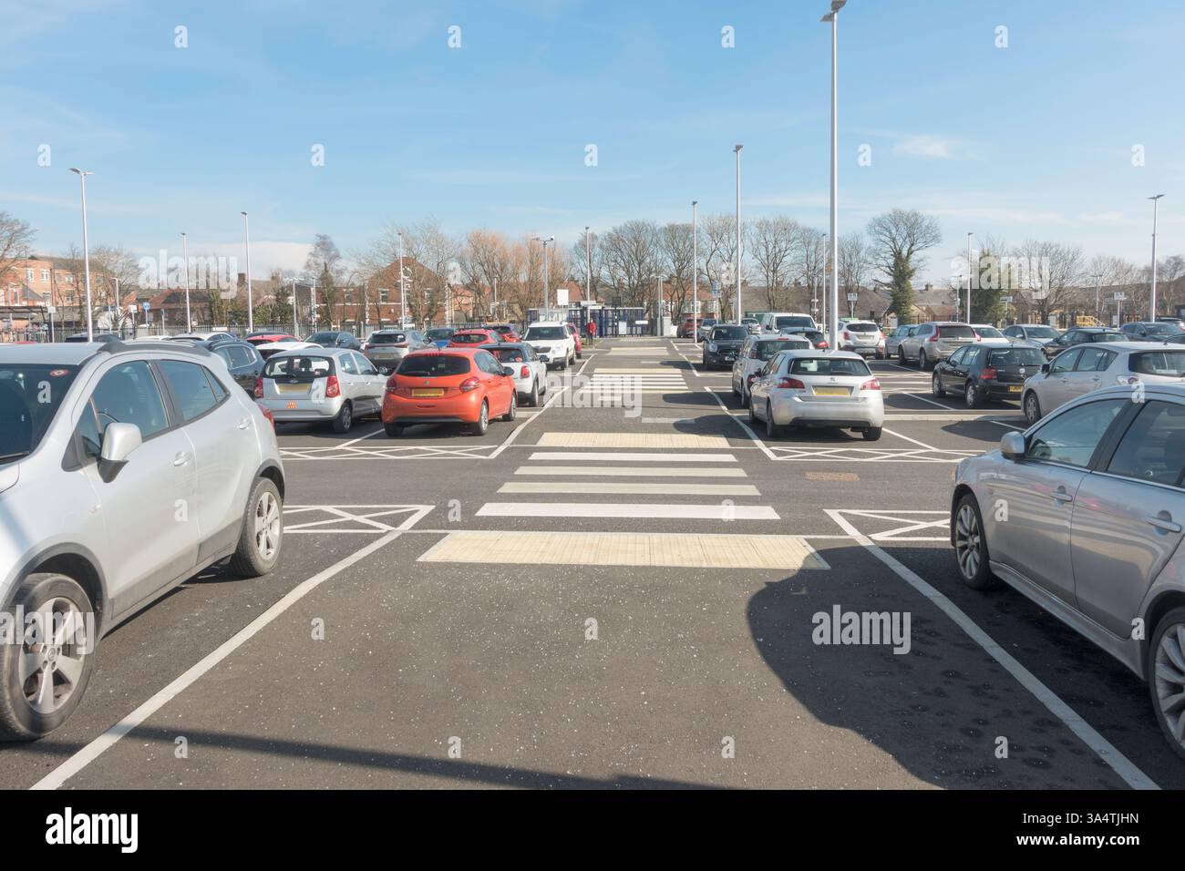 Ashington railway station park and ride car park, Northumberland ...