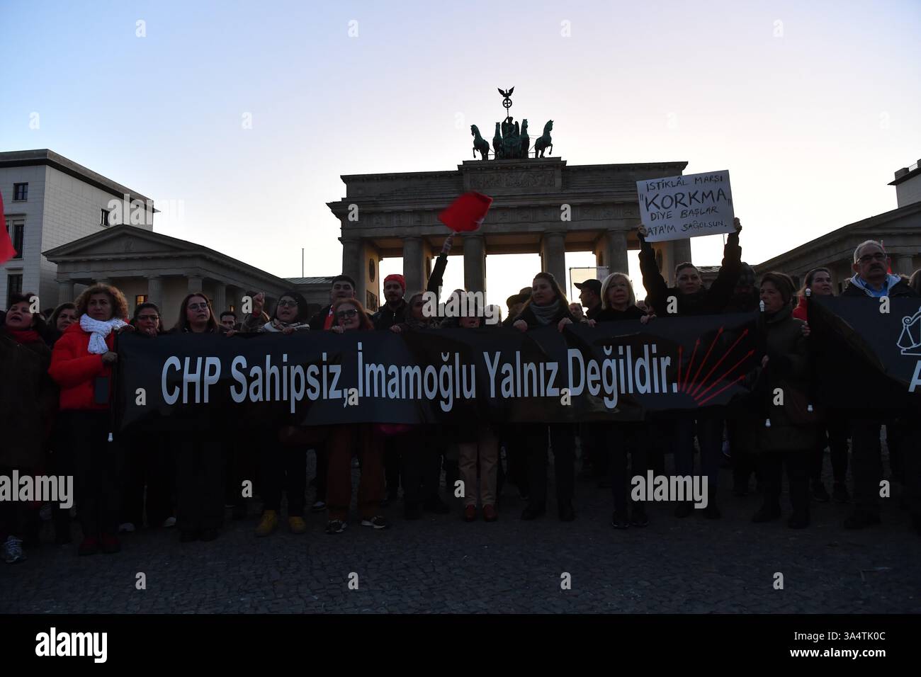 Berlin, Germany. 19th Mar, 2025. Following the arrest of Istanbul's ...