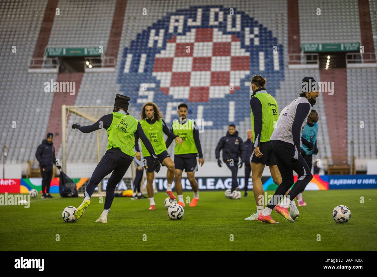 Split, Croatia. 18th Mar, 2025. Training session of France's National ...