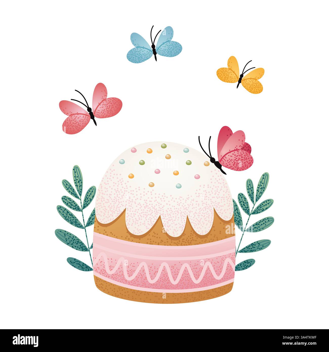 Homemade chocolate cake icing Stock Vector Images - Alamy
