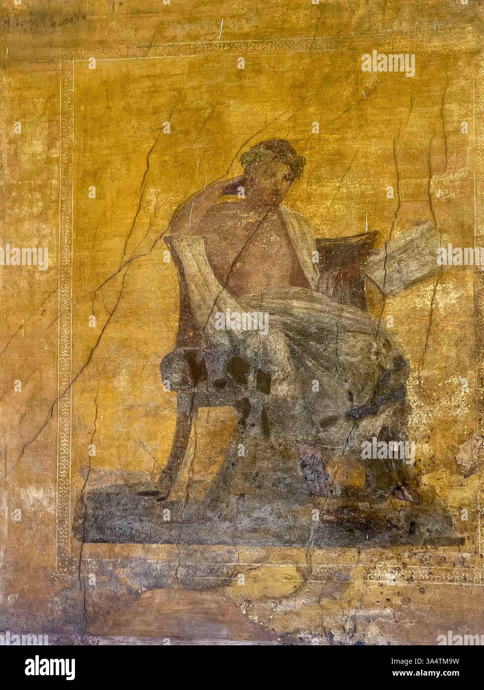 Pompeii, Campania, Italy - July 6, 2024: Ancient Roman City ruins. Casa ...