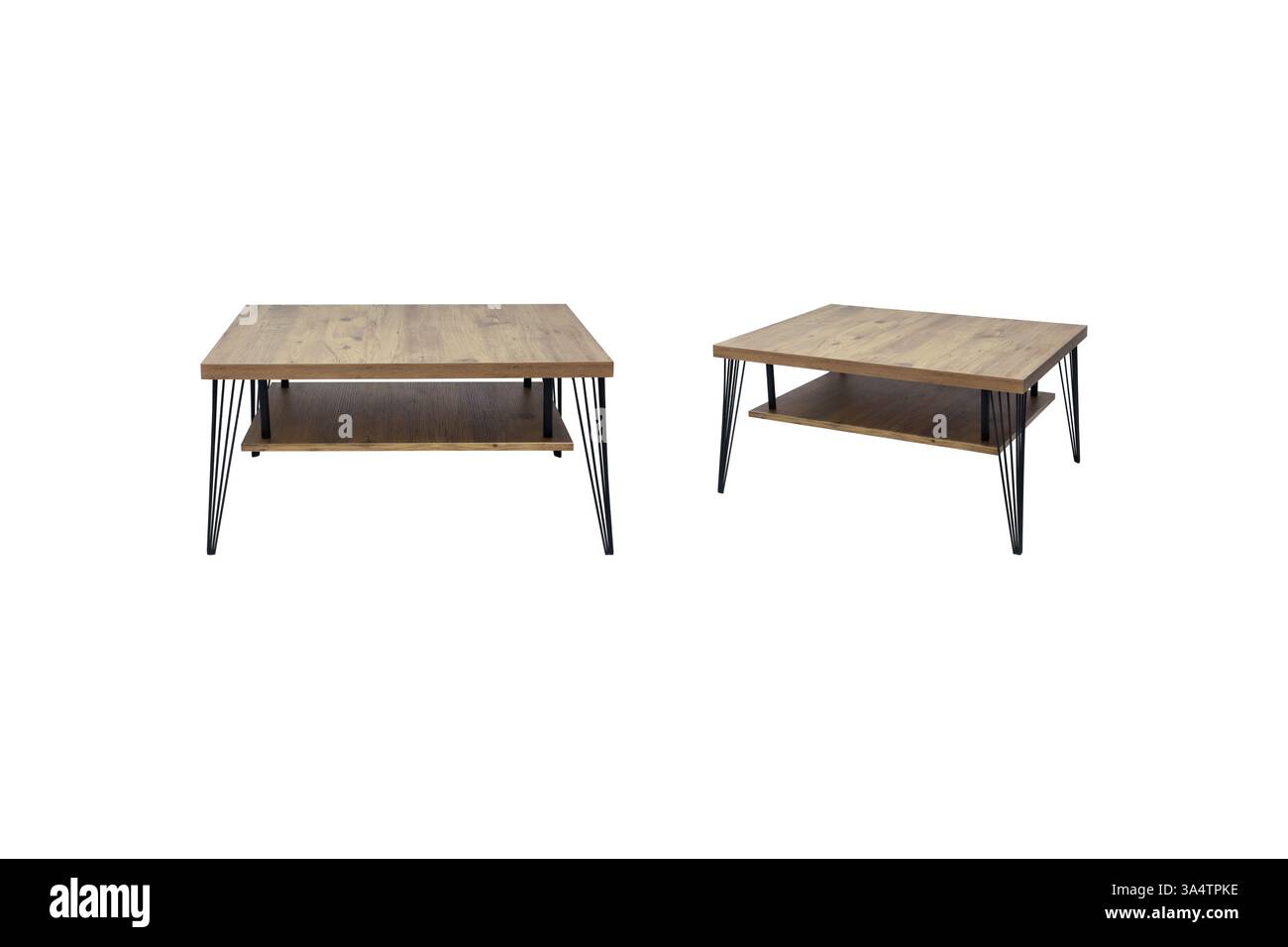 Industrial wooden coffee tables hi-res stock photography and images - Alamy