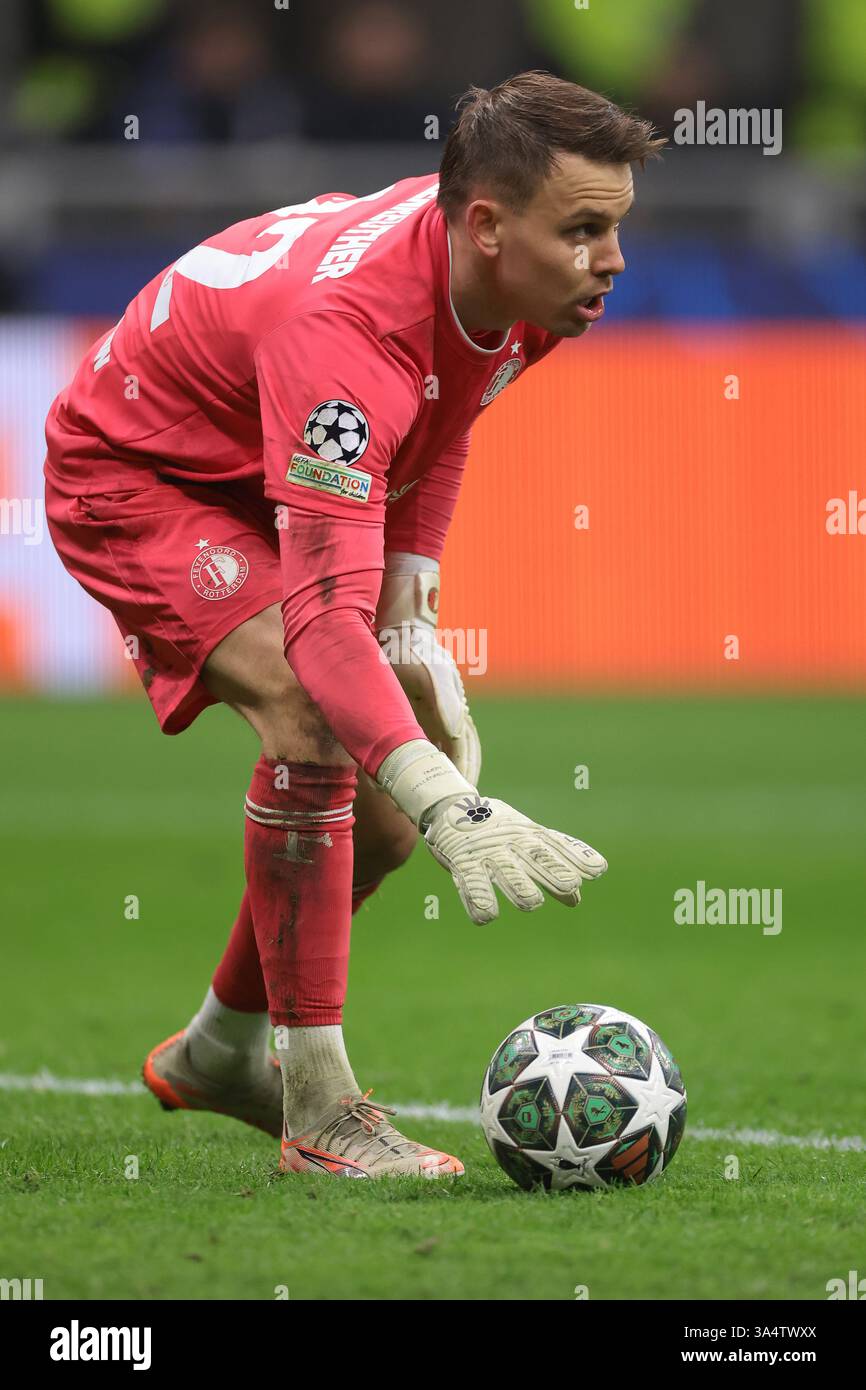 Milan, Italy. 11th Mar, 2025. Timon Wellenreuther of Feyenoord during ...