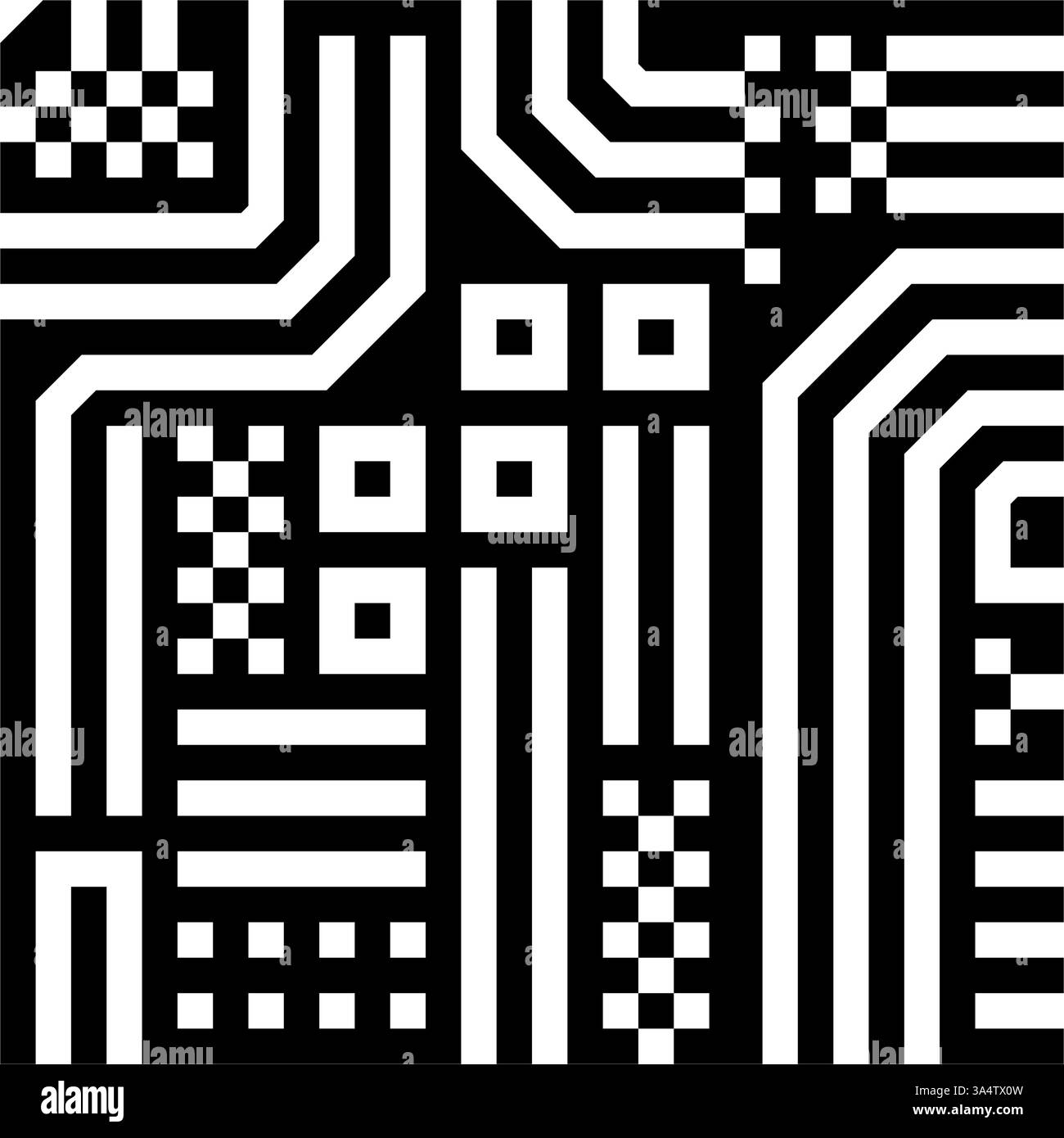 circuit board ai integration glyph icon vector illustration Stock ...