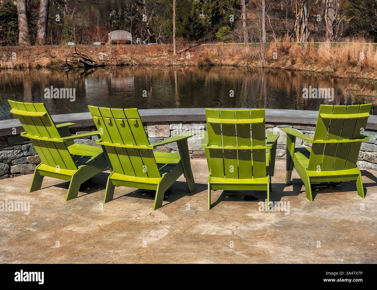 Adirondack chairs arranged around hi-res stock photography and images ...