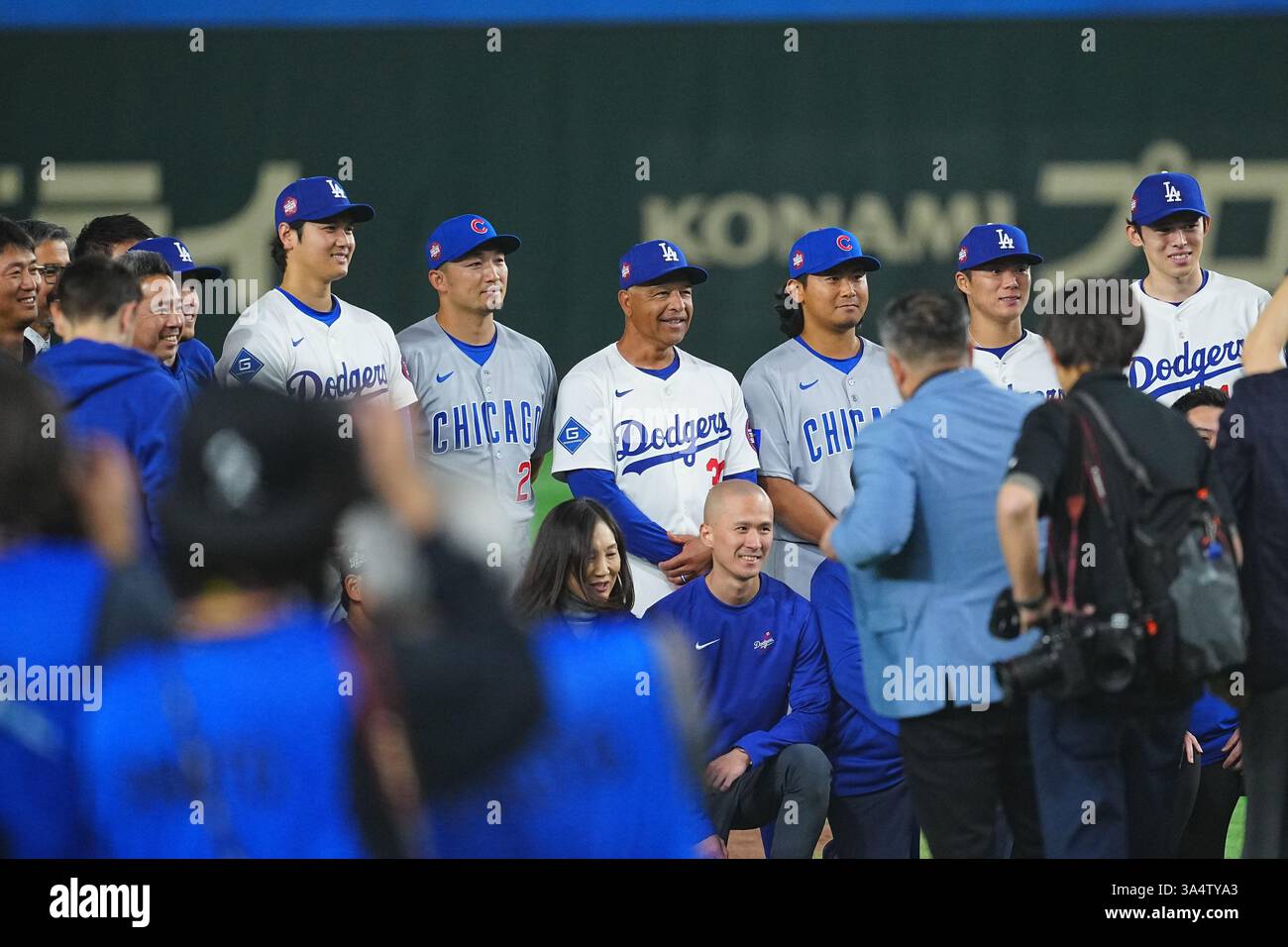 Tokyo, Japan. 19th Mar, 2025. Shohei Ohtani (Dodgers), Roki Sasaki ...