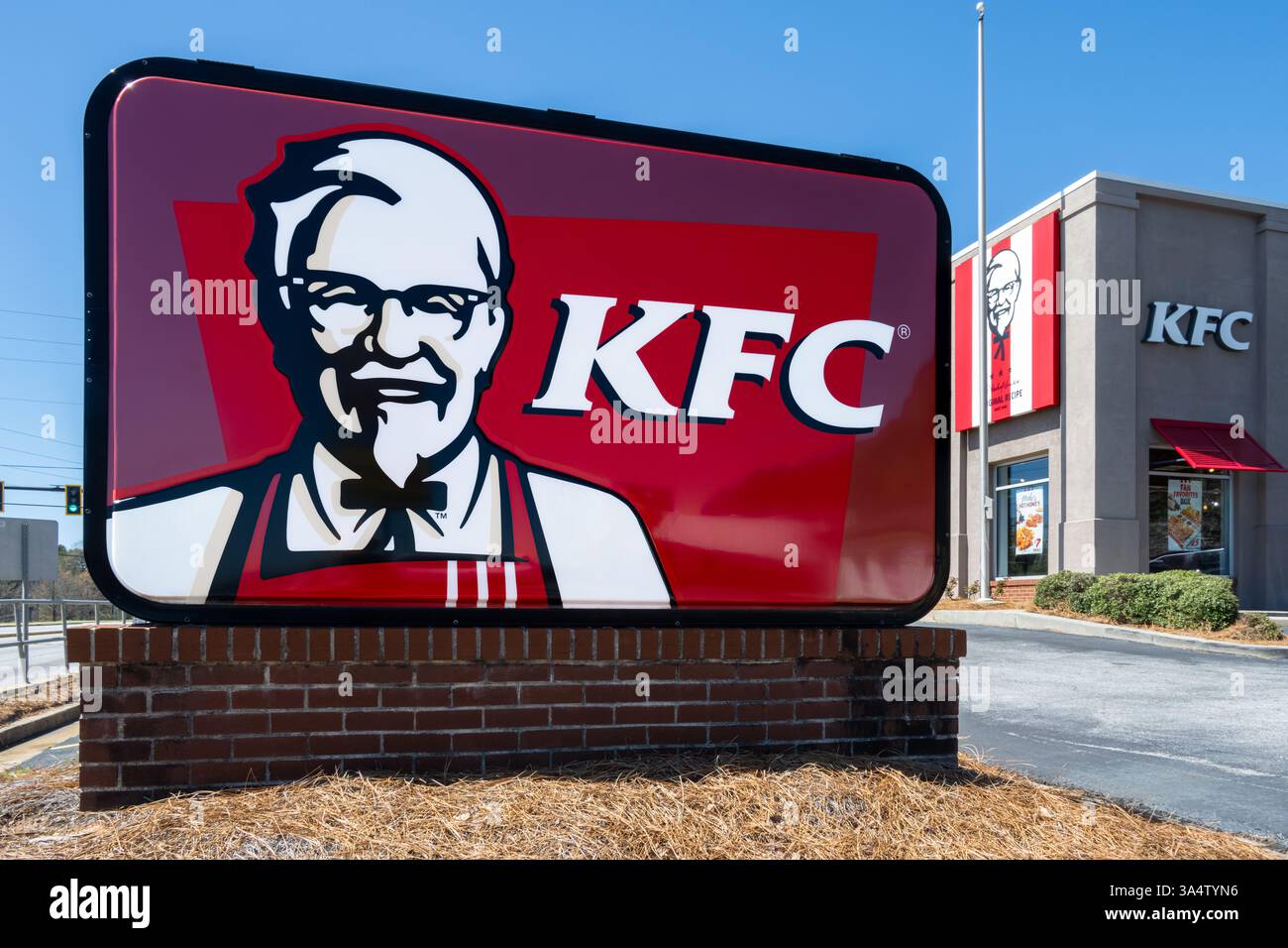 KFC fried chicken fast-food restaurant in Snellville, Georgia. (USA ...