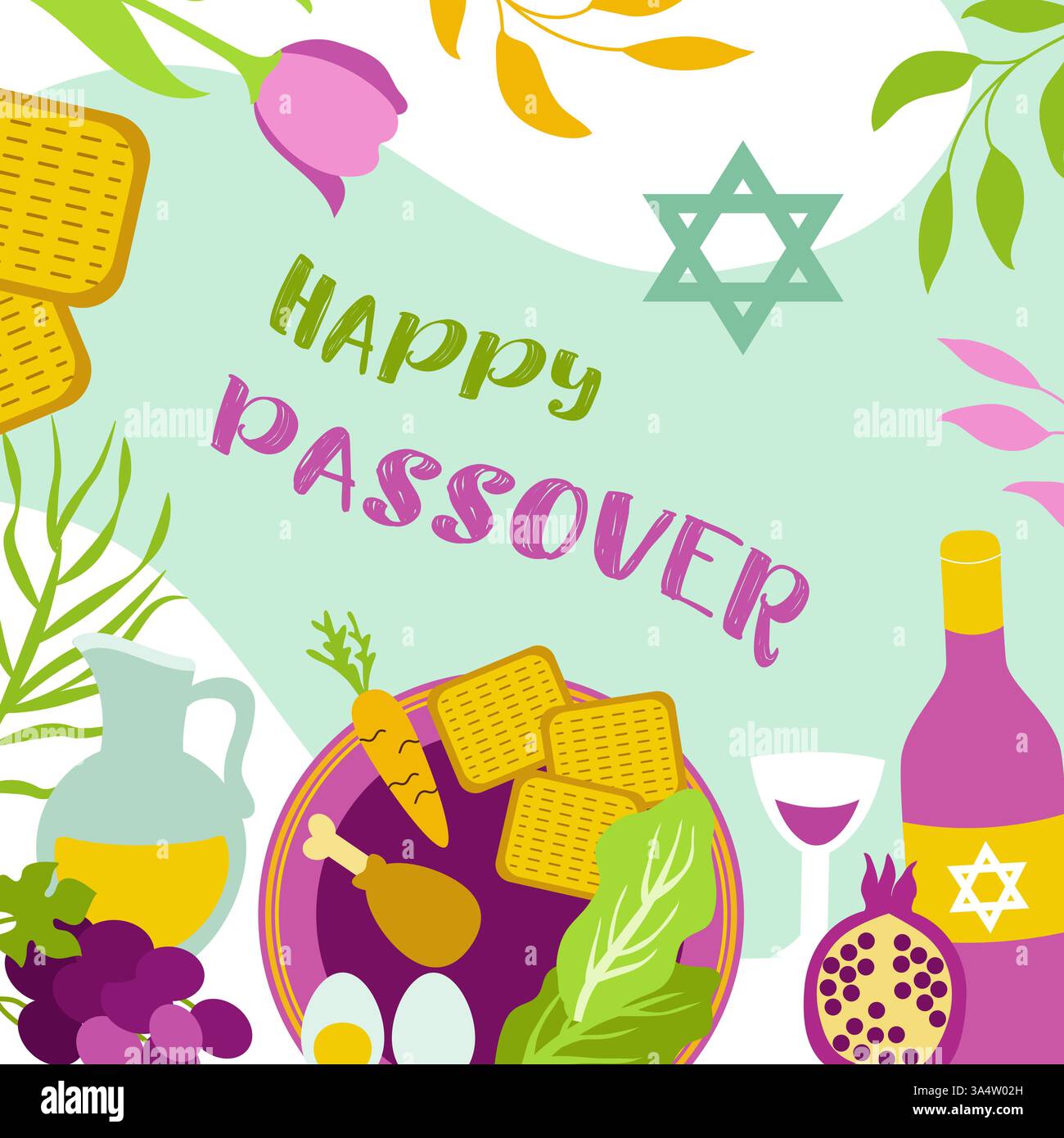 Happy Passover background for invitation, flyer, greeting card,poster ...