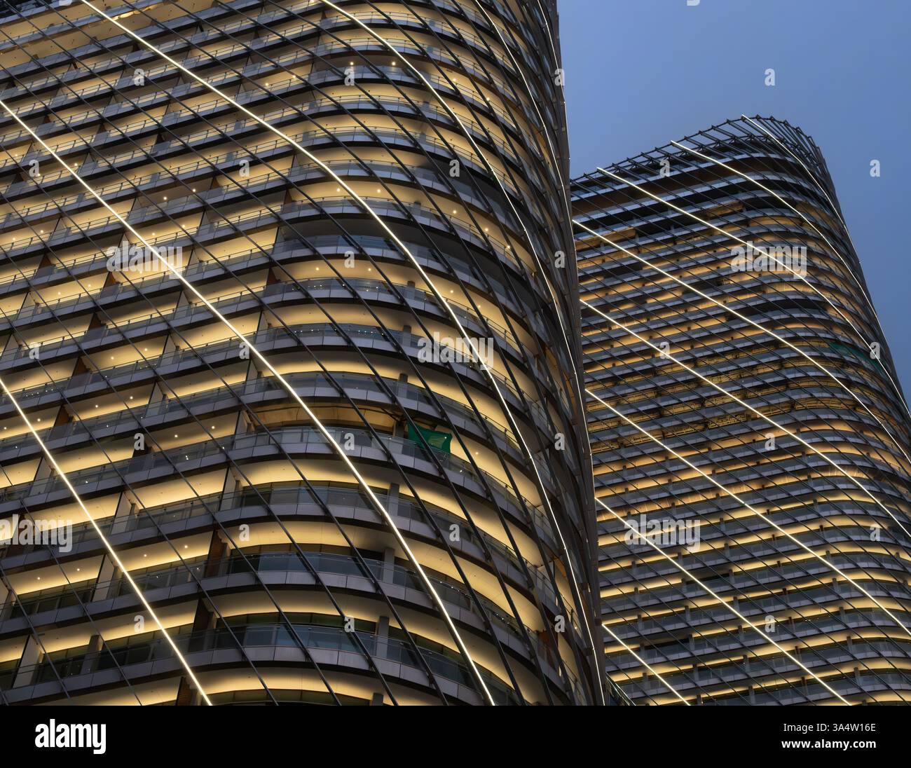 Colombo Sri Lanka - September 2 2024; Two identically design commercial ...